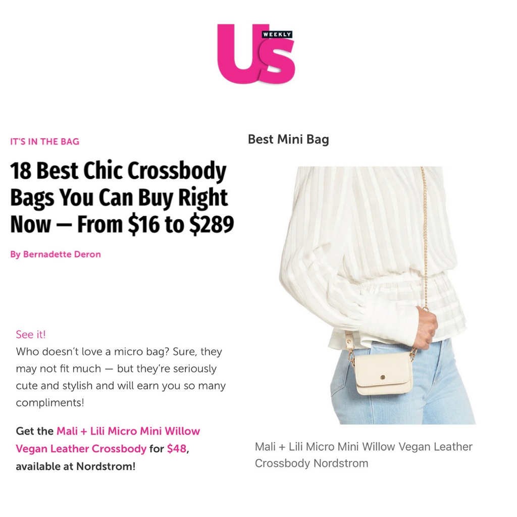 MALI + LILI Crossbody Bag featured in US Weekly – Mali + Lili